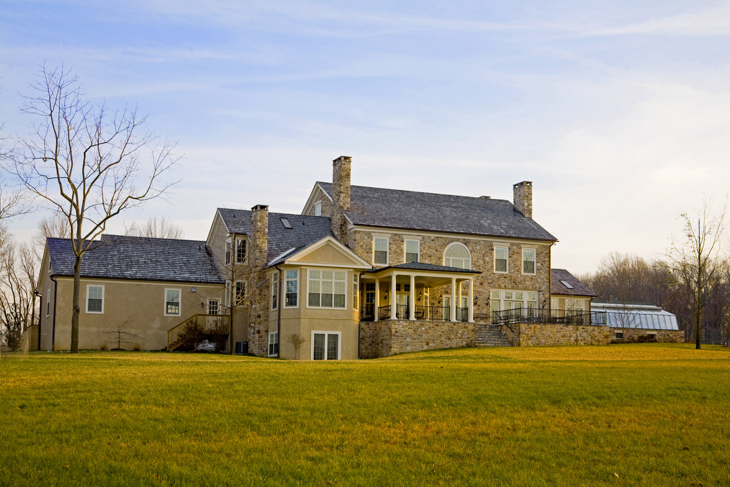 Stone Farmhouse with Stable - worthingtonshagencustombuilder